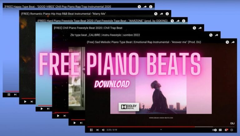 5 awesome piano beat instrumentals to download for free